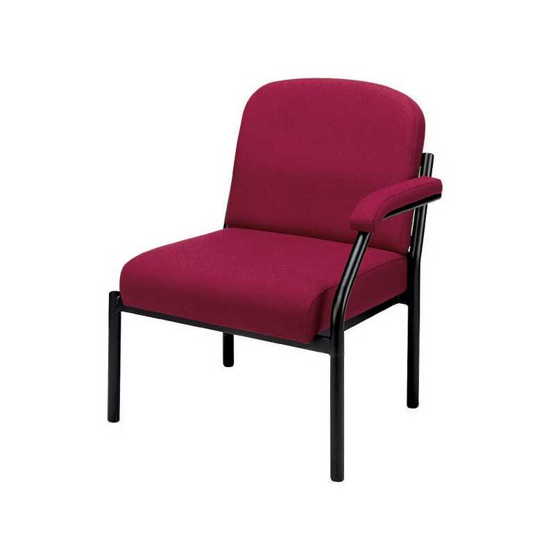 Radstock Round Tubular Framed Reception Chair with Padded Left Arm