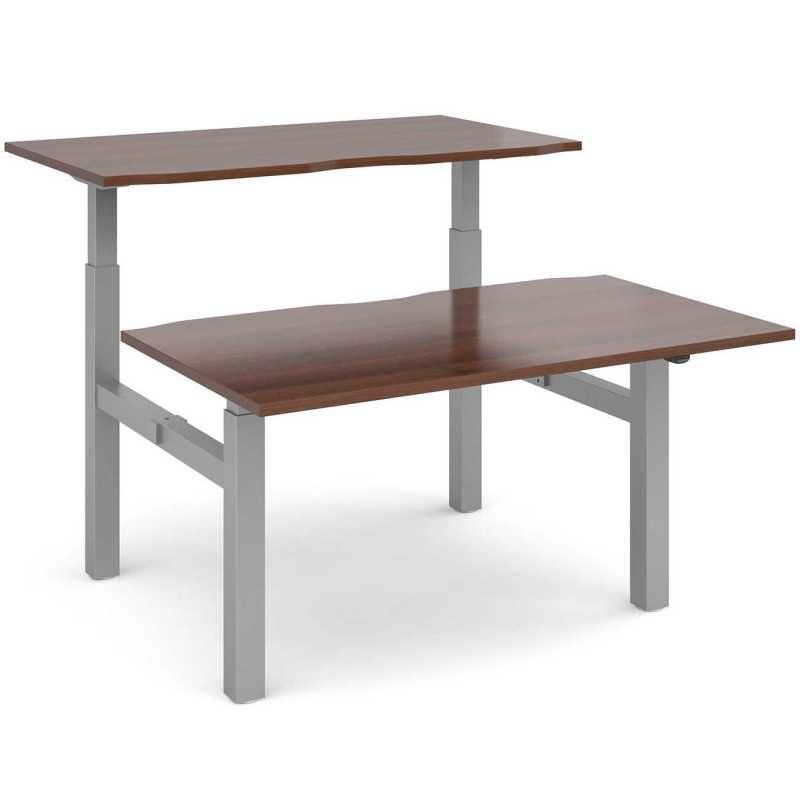 Elev8 Back to Back Sit Stand Desk, 2 person height adjustable desks