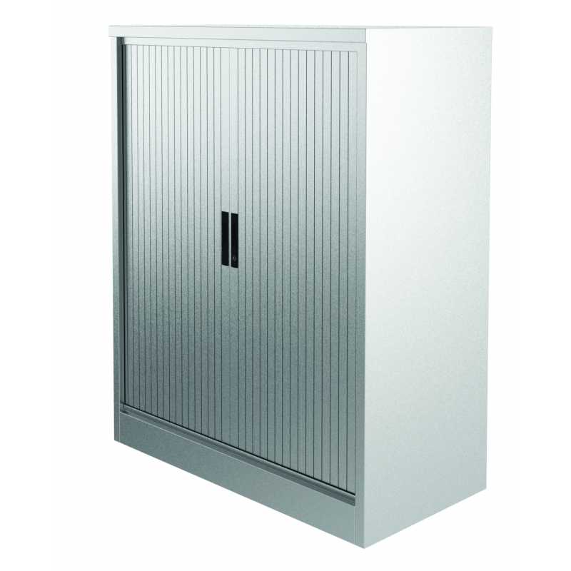 Wide Silverline M LINE Tambour Cupboard, High Capacity Storage