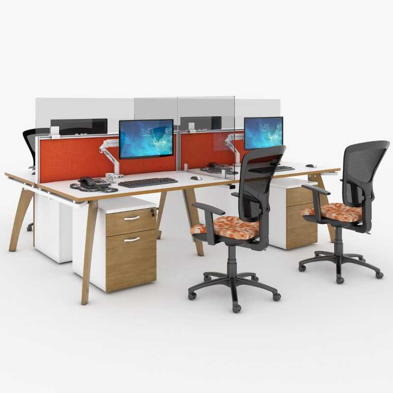 Acrylic Screen Toppers, simlpy add to existing desk screens