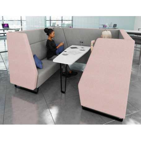 6 Person Office Seating Pod - Quiet Seating for Busy Offices