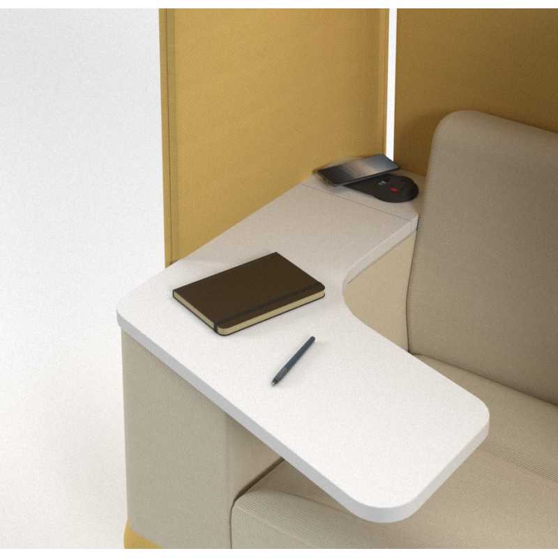 Trinity Solo Work Pod with Power and Writing Tablet