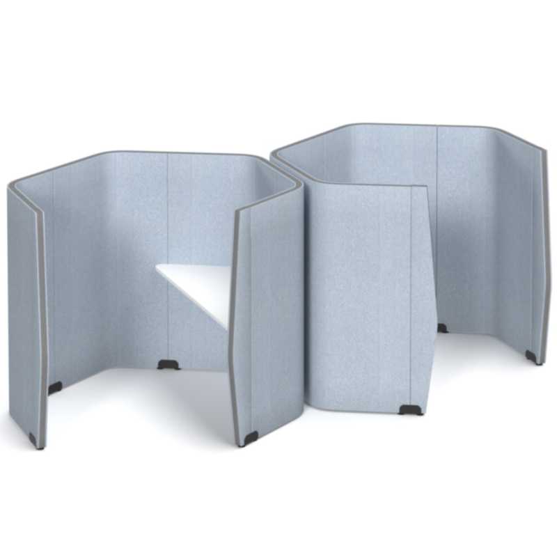 Priva Angles Hexagonal Private Workstations