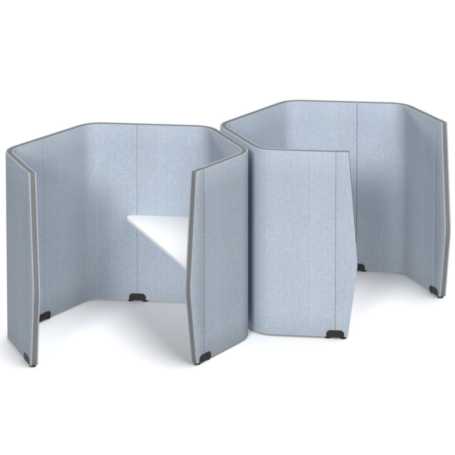 Priva Angles Hexagonal Private Workstations