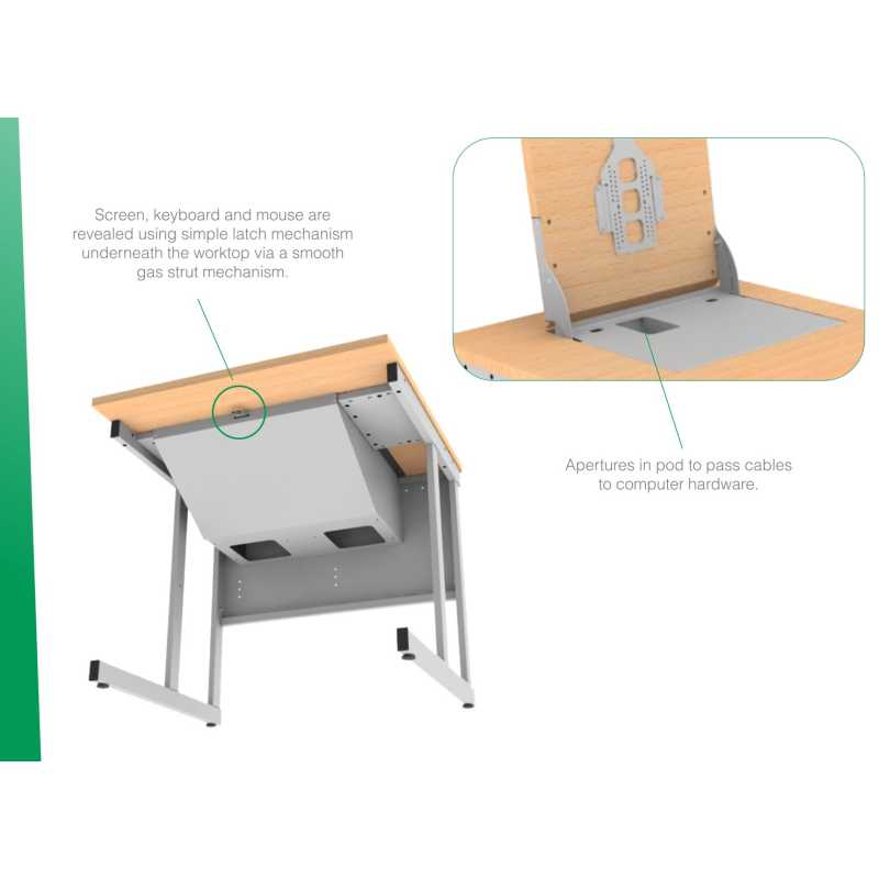 Smart Top ICT Desks - Single User Computer Desks