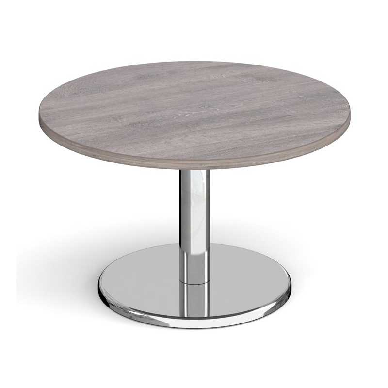 Circular Reception Coffee Table with Chrome Base