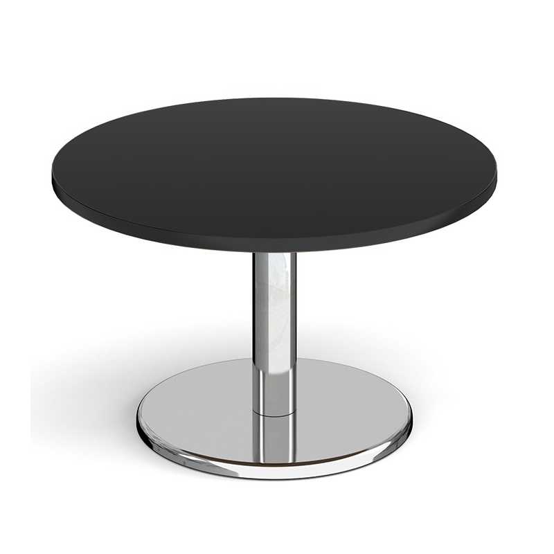 Circular Reception Coffee Table with Chrome Base