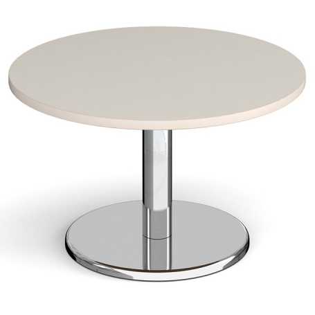 Circular Reception Coffee Table with Chrome Base