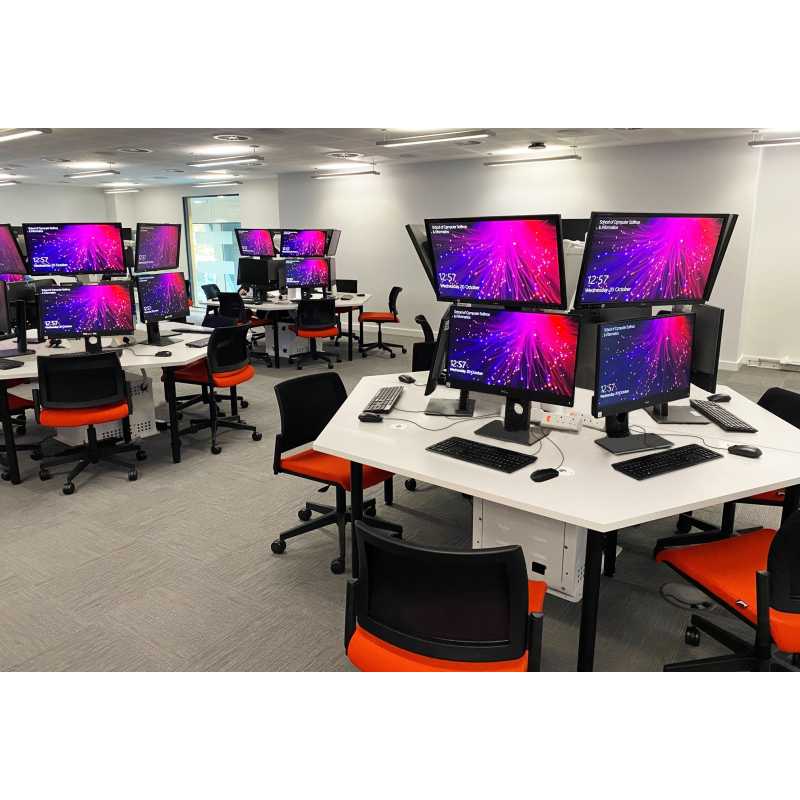 Dual Monitor Team and Cluster Desks
