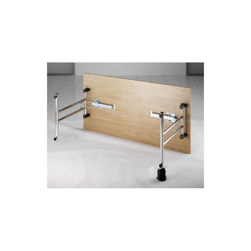 Trapezoidal Table with Folding Legs