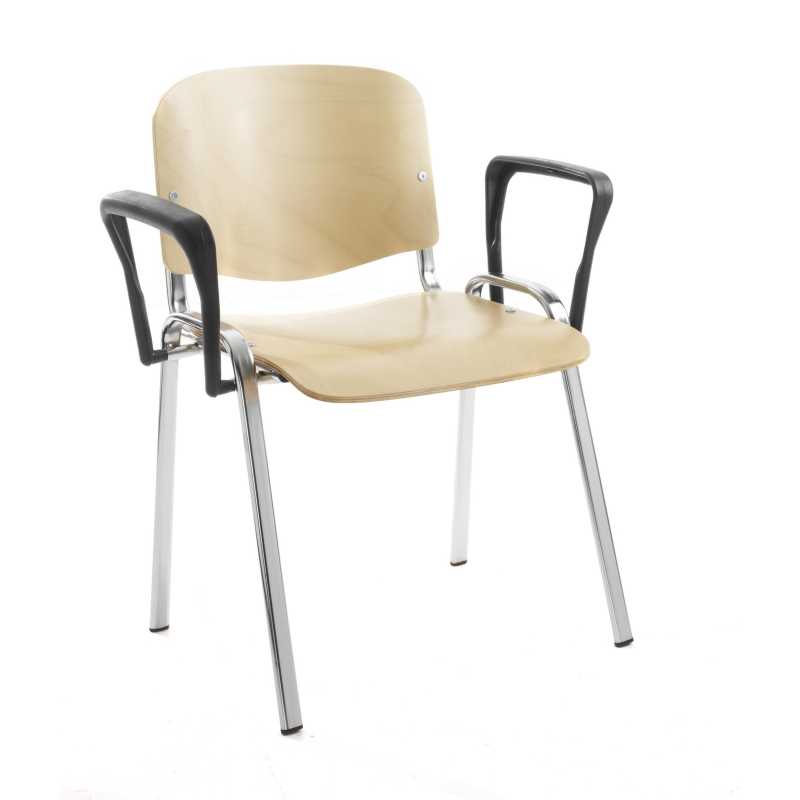 Taurus General Purpose Wooden Stacking Chair with Arms