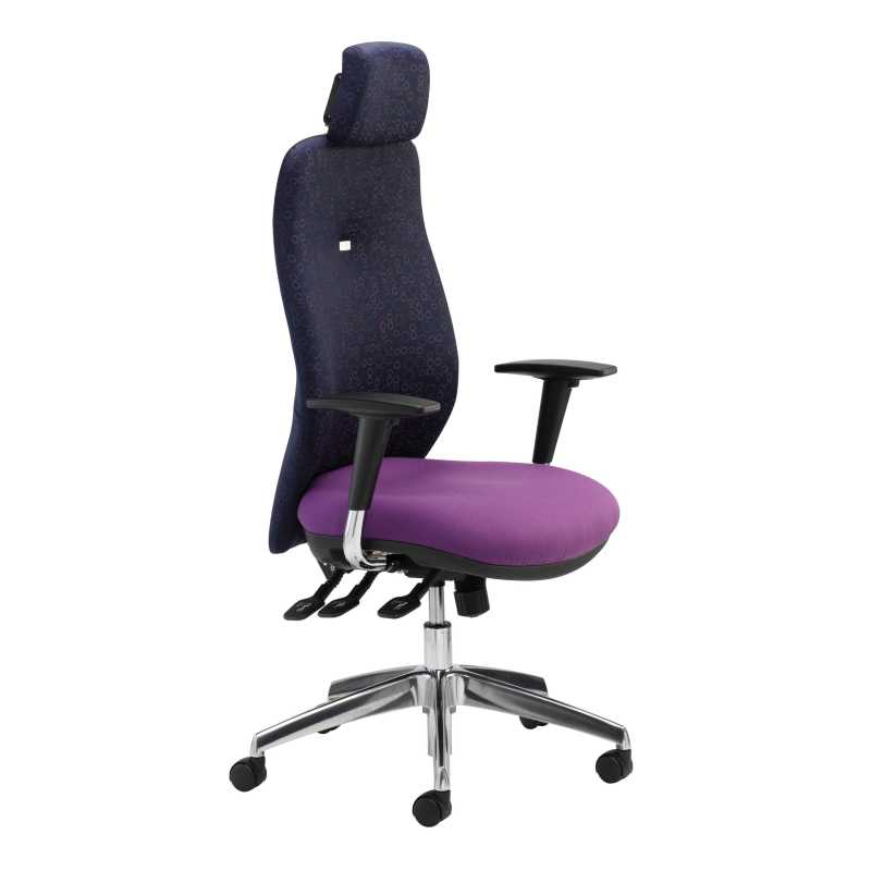 IF91 Inflexion Full sculpted back operators chair with headrest